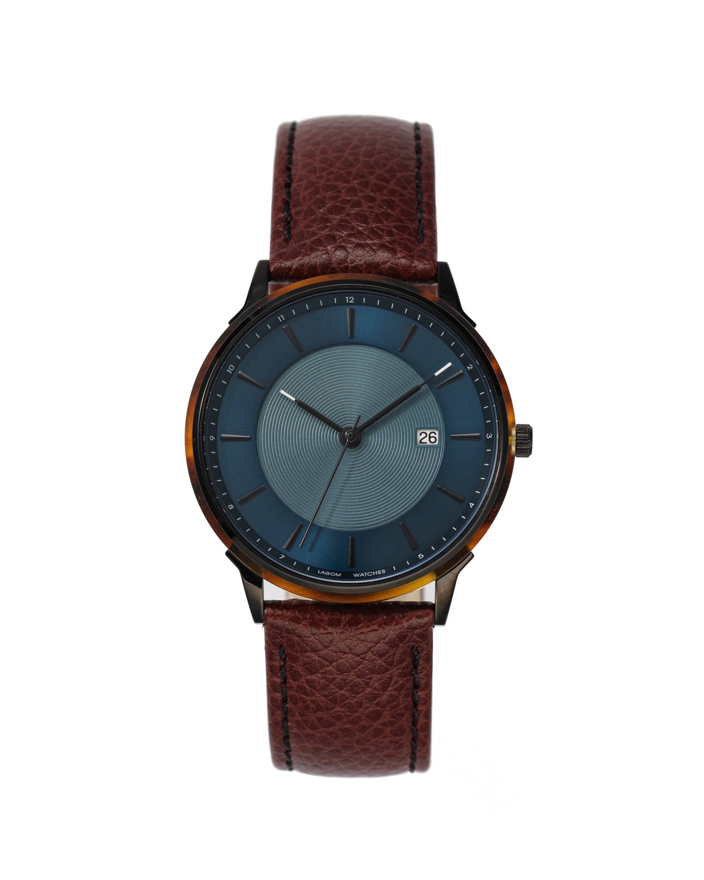 LW125-Black.Blue.Brown Lizzard – LAGOM Watches LW125-Black.Blue.Brown Lizzard – LAGOM Watches